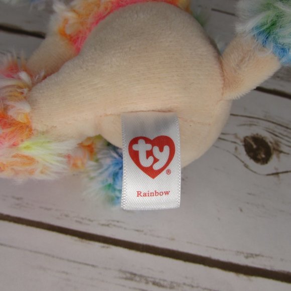 Ty | Toys | Ty Beanie Boos Rainbow Poodle Dog 6 Tie Dye Plush | Poshmark